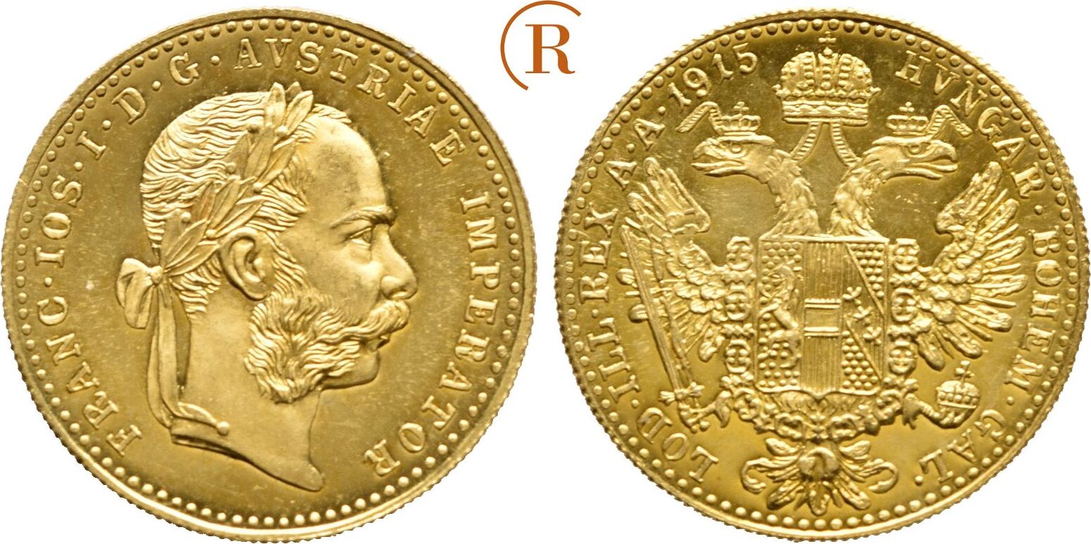 Österreich: 1 Dukat GOLD 1915 Franz Joseph I, 1848-1916: PP | MA-Shops