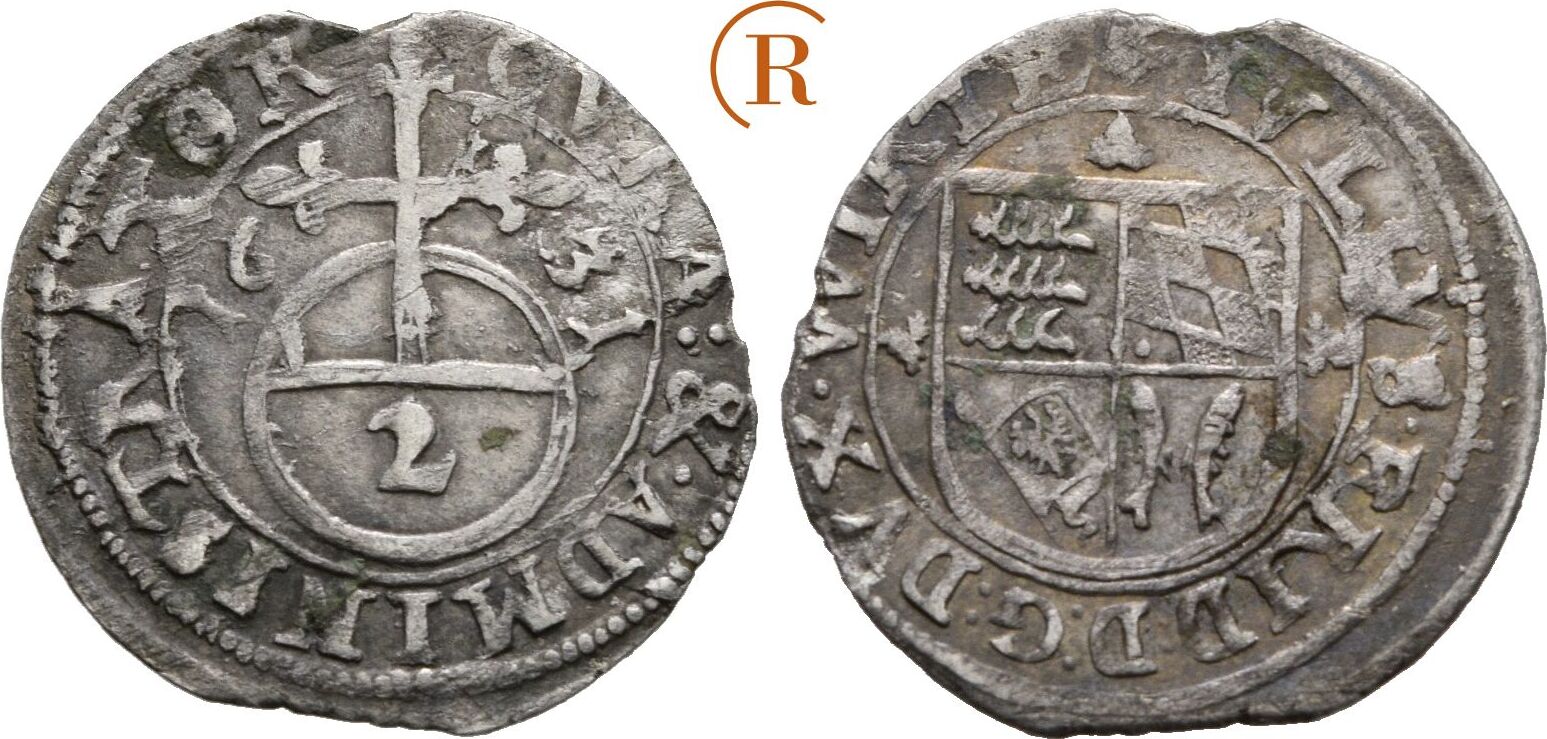 Württemberg: 2 Kreuzer 1631 Julius Friedrich, 1631-1633: ss ...