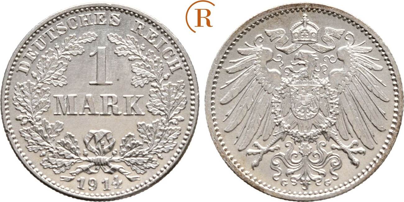 Kaiserreich: 1 Mark 1914 G vz | MA-Shops