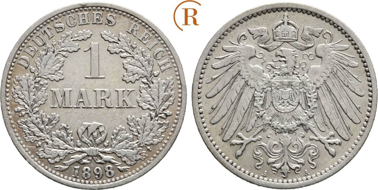 Kaiserreich: 1 Mark 1898 A ss | MA-Shops
