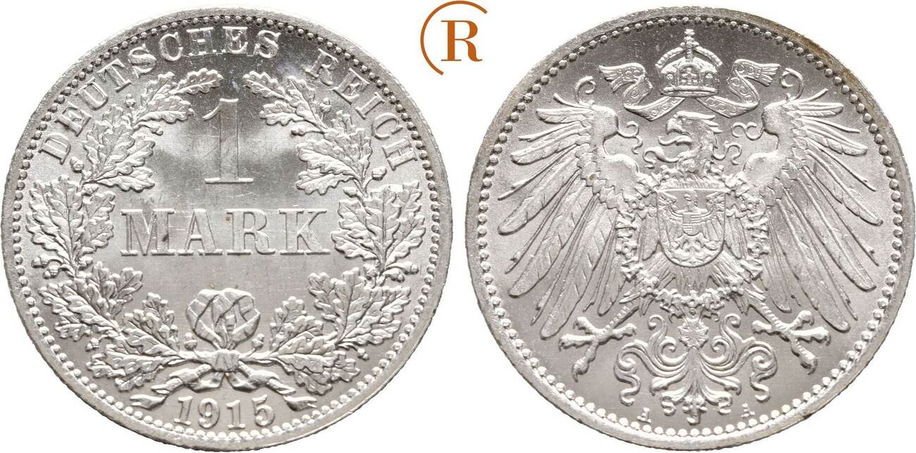 Kaiserreich: 1 Mark 1915 A Stempelglanz | MA-Shops