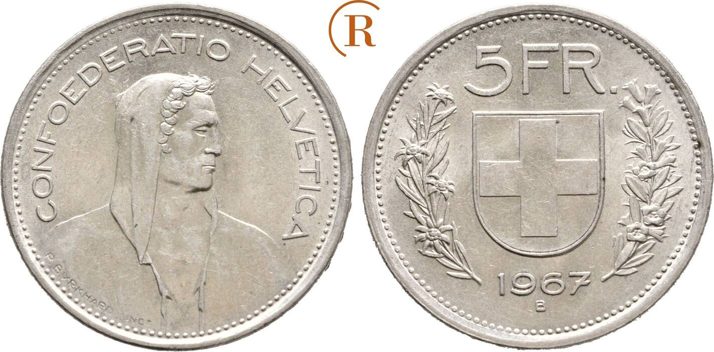 Schweiz: 5 Franken 1967 B vz+ | MA-Shops