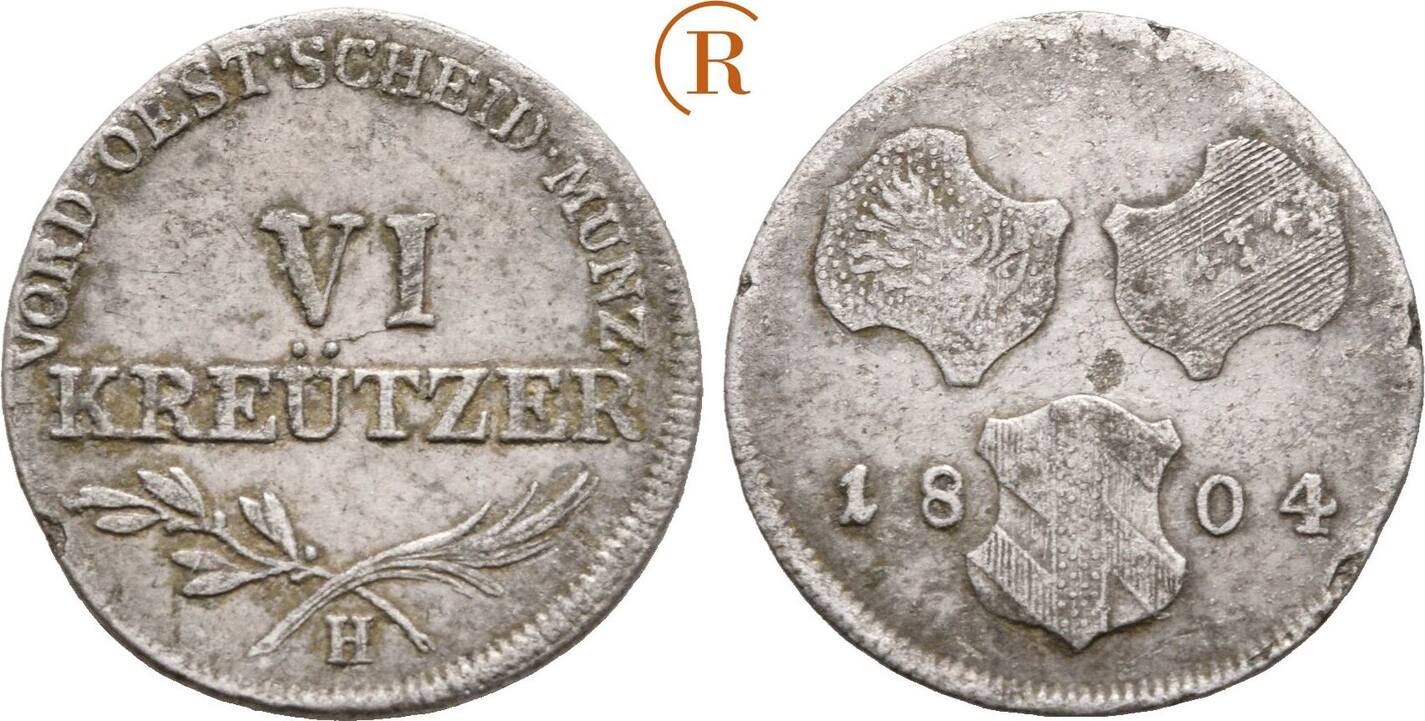 Habsburg: 6 Kreuzer Günzburg 1804 H Franz II, 1792-1835: ss | MA-Shops