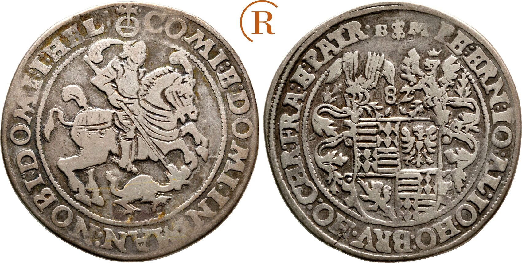 Mansfeld Friedeburg: Taler Eisleben 1582 BM Peter Ernst I, Joh. Albr ...