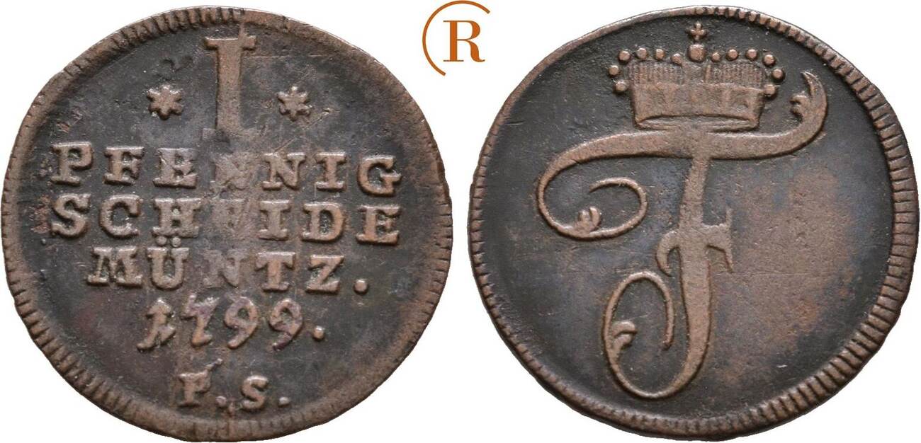 Waldeck: 1 Pfennig 1799 FS Friedrich, 1763-1812: ss | MA-Shops