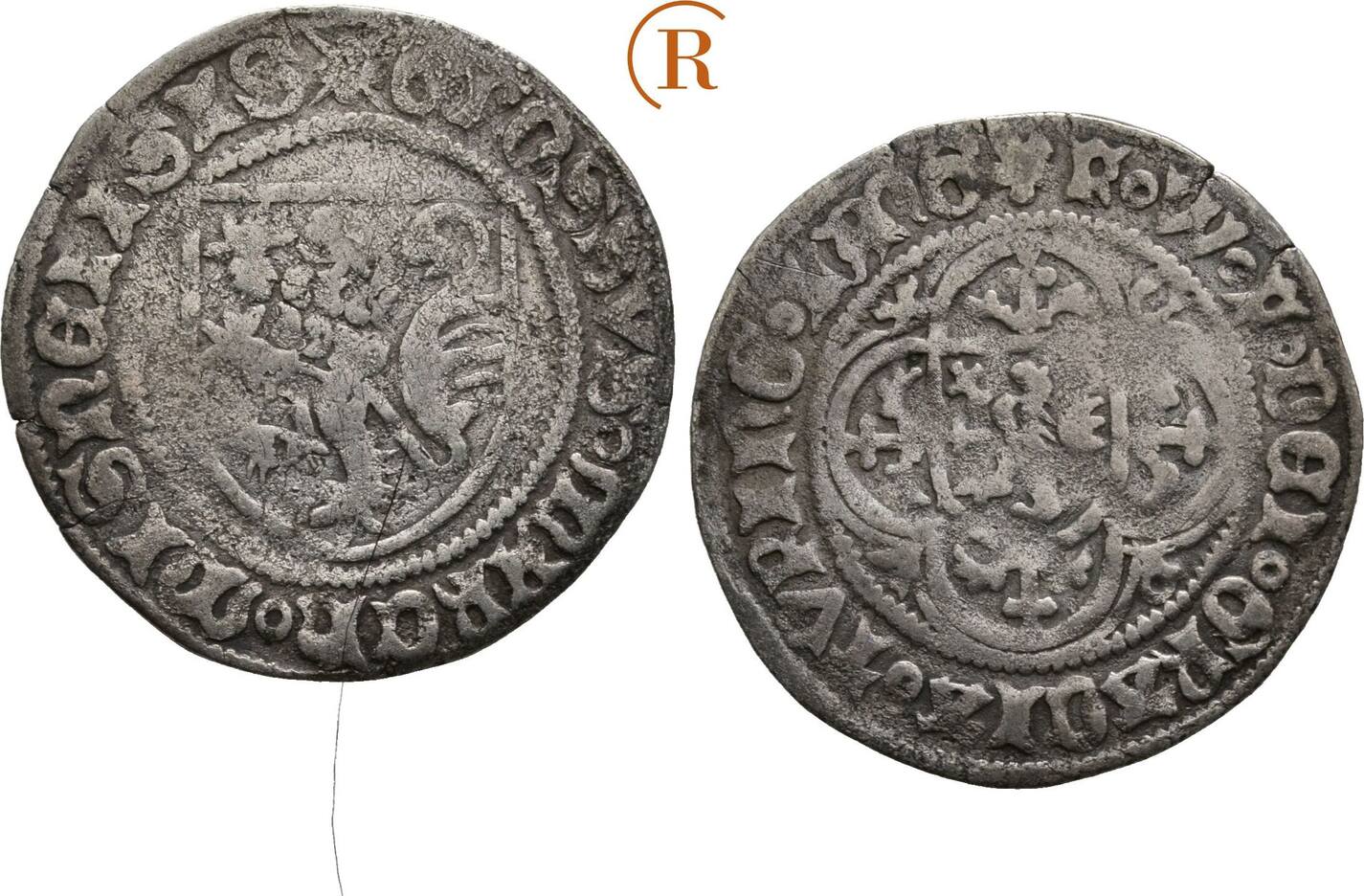 Sachsen: Schildgroschen Freiberg Friedrich, Wilhelm II. und Friedrich ...