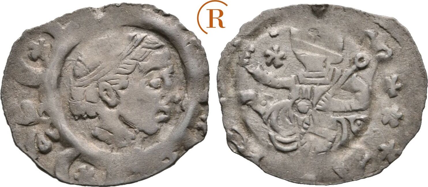 Nürnberg Reichsmünzstätte: Pfennig Friedrich II, 1215-1250: ss gute ...