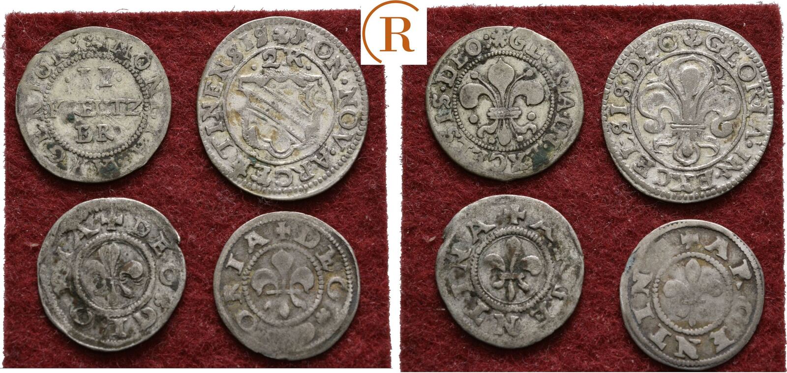 Strassburg Stadt: Lot 4 Münzen, 2 x 2 Kreuzer und 2 x 1 Kreuzer ss | MA ...