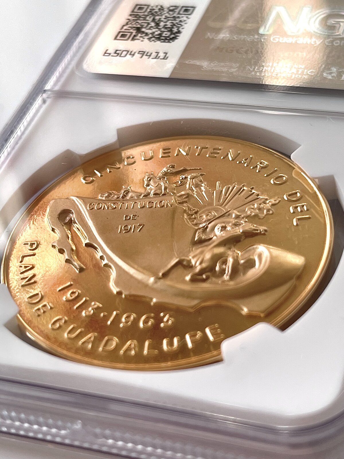 MEXICO GOLD Mexiko – 1963 – Venustiano Carranza – 50. Jahrestag des ...