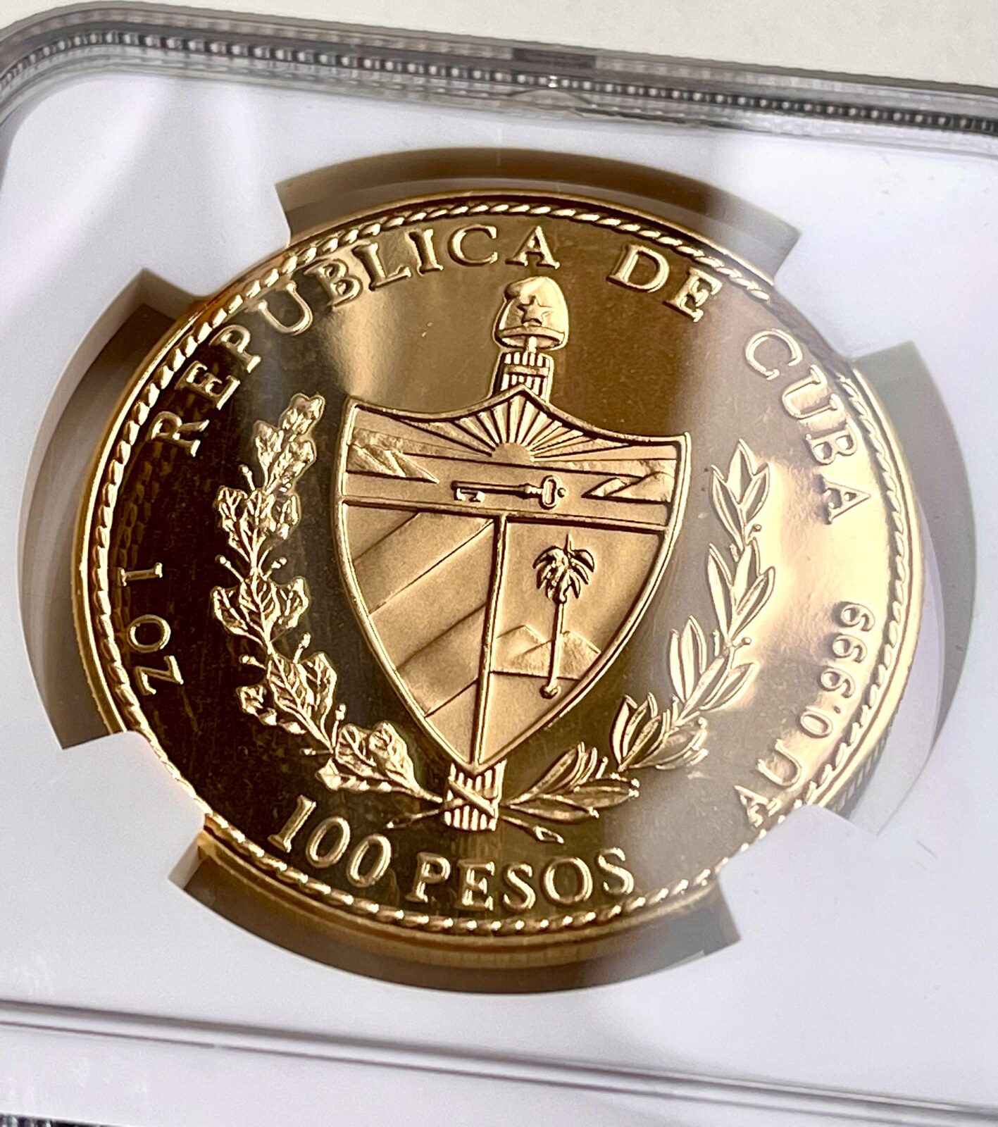 G100P Cuba 100 Pesos 1990 Juan de la Cosa NGC PF 68 ULTRA CAMEO | MA-Shops