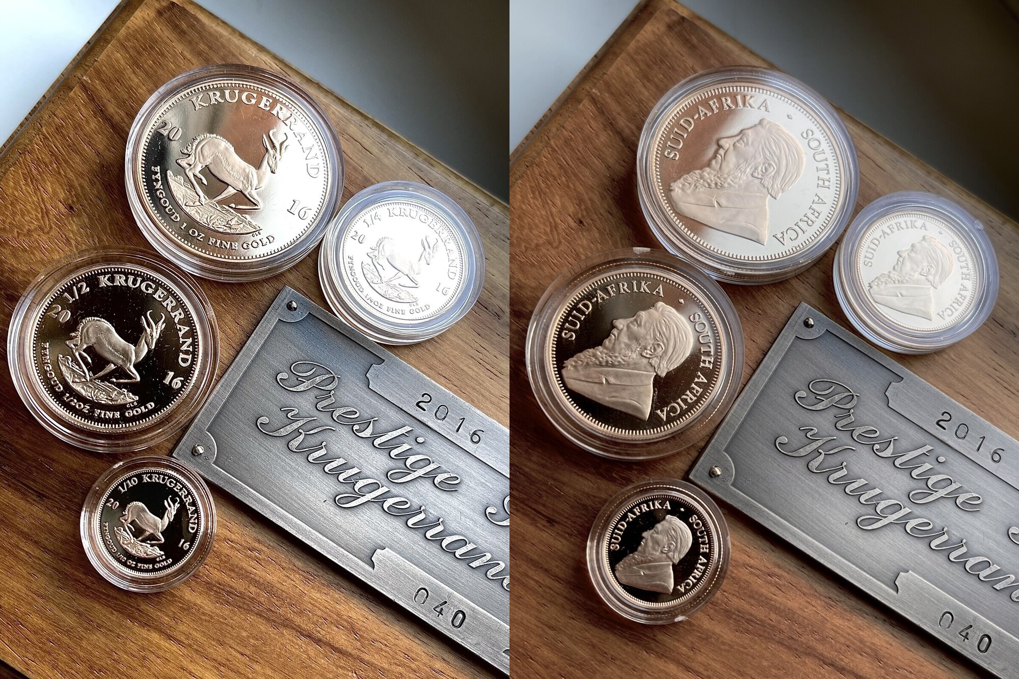 Südafrika KRand Krügerrand 2016 Prestige Set Proof Gold 4 Münzen | MA-Shops