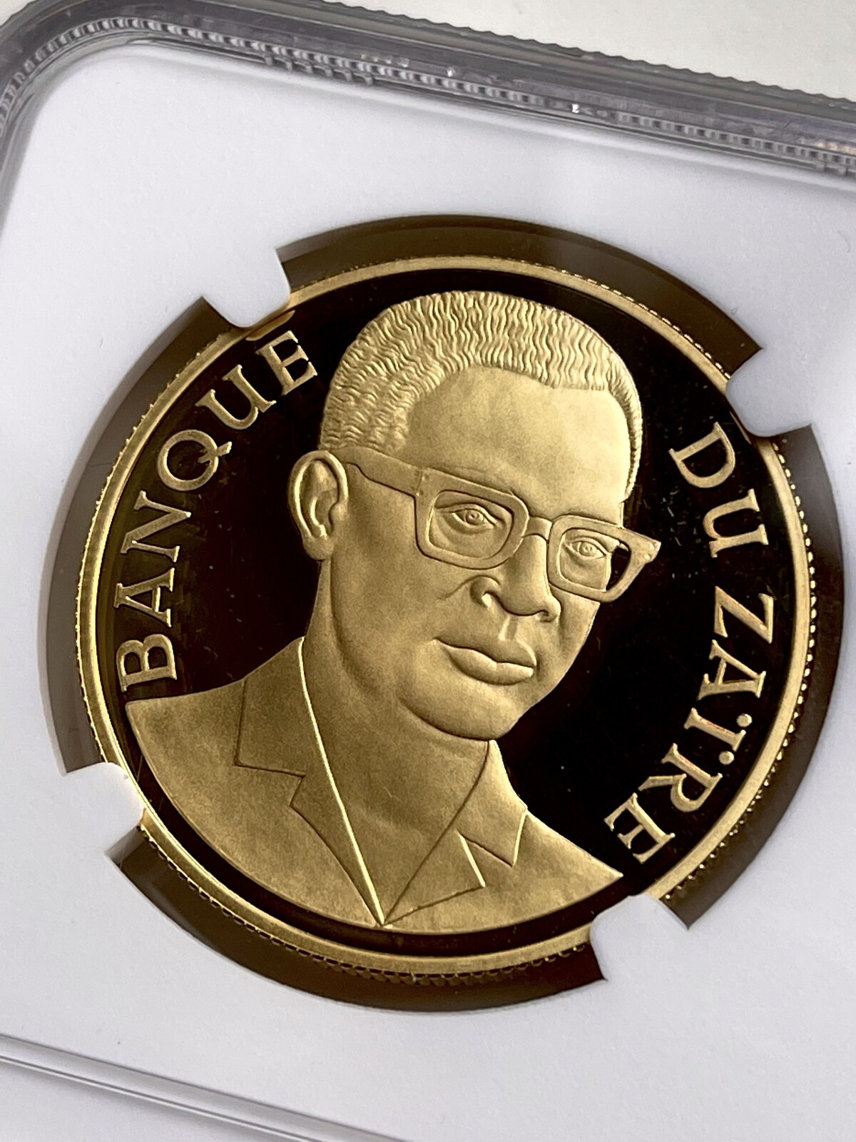 G100Z Zaire 1975 100 Zaires WWF Leopard Proof NGC PF 69 ULTRA CAMEO ...