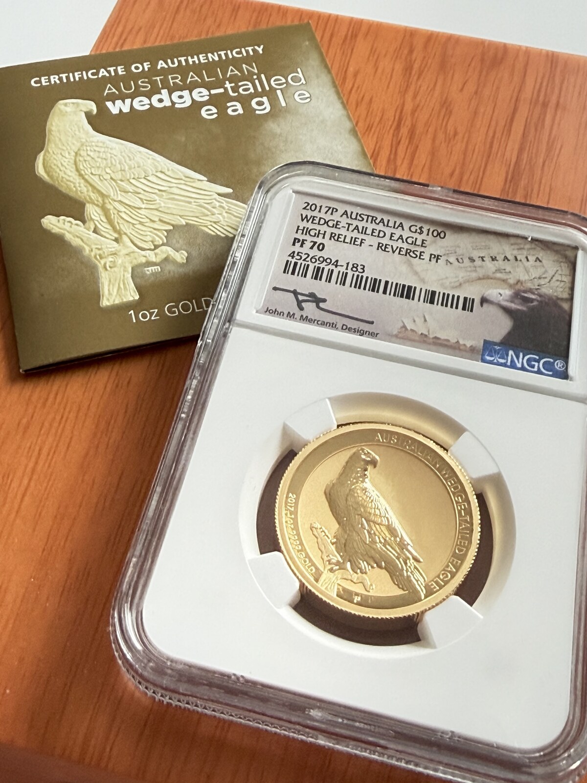 Australia G$100 2017P Australien – 2017 – 100 AUD – Wedge-Tailed Eagle ...