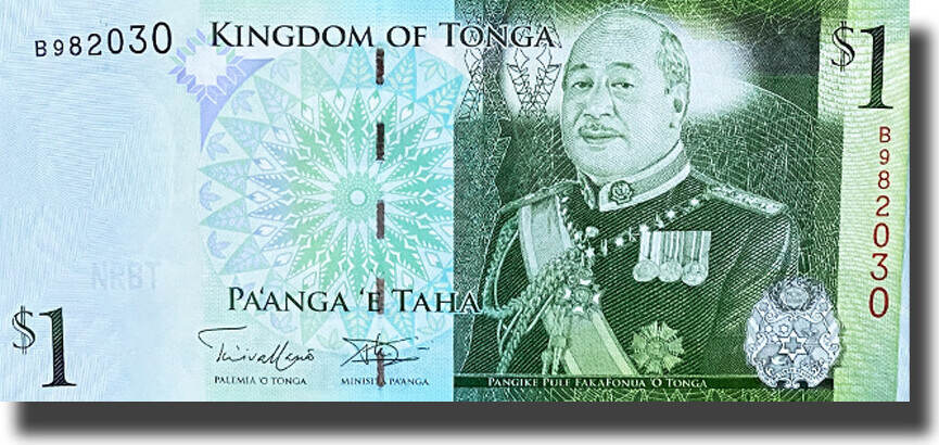 1 Dollar 2008 Tonga Banknote Uncirculated | MA-Shops