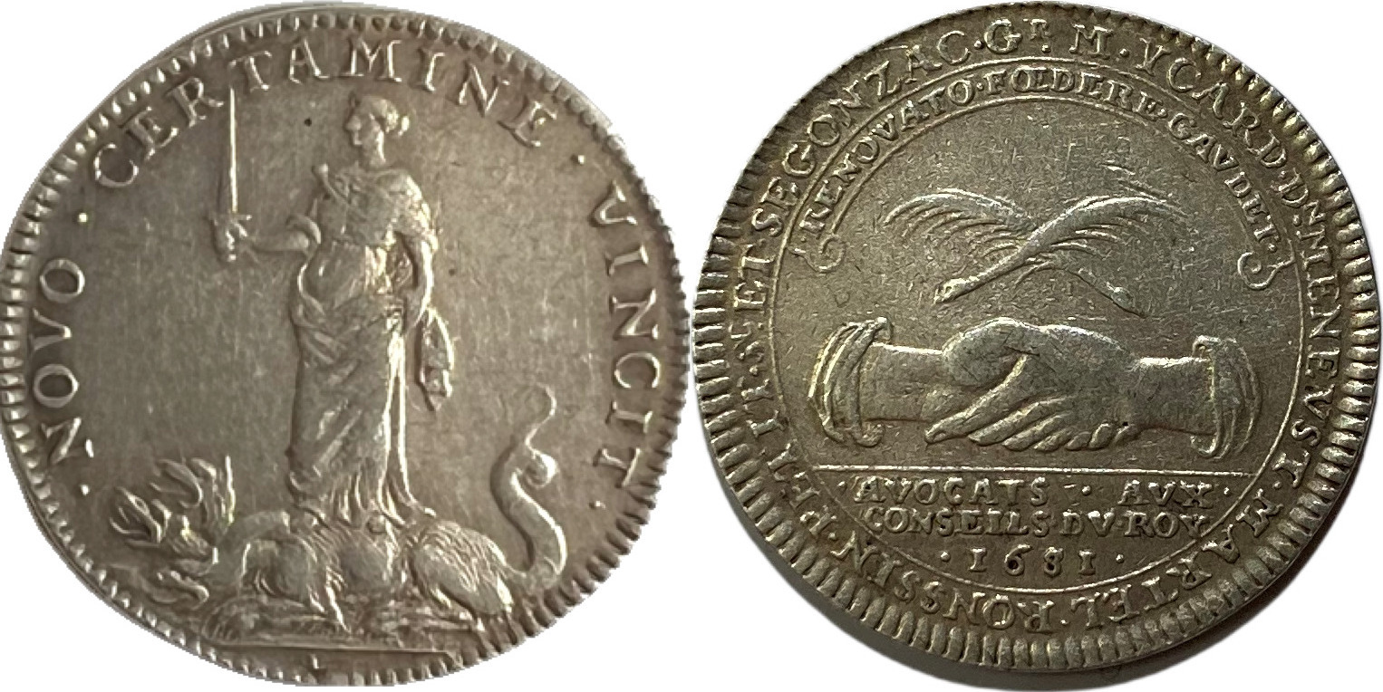 FR Jeton 1681 Conseil du roi, avocats au conseil | MA-Shops