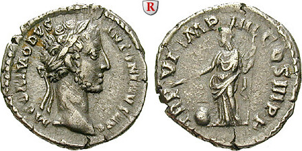 Denar 181 Commodus, 177-192 ss+ | MA-Shops