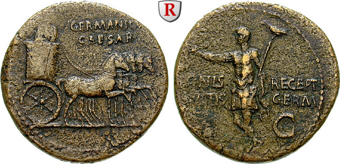Dupondius 37-41 Germanicus, 15 v.-19 n.Chr. ss | MA-Shops