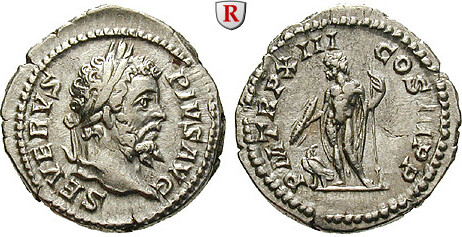 Denar 205 Septimius Severus, 193-211 ss-vz | MA-Shops