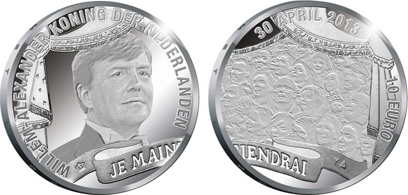 Nederland 10 Euro 2013 Kroning Willem Alexander Prooflike | MA-Shops