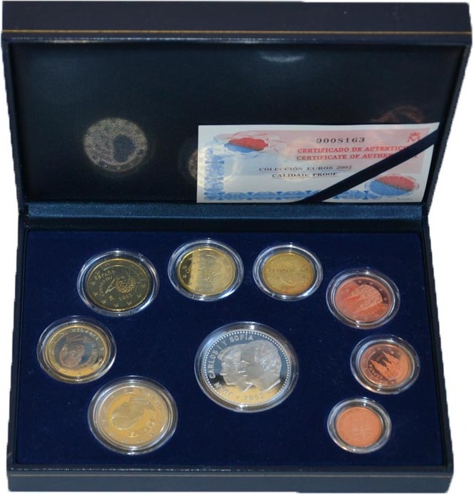 Spanje 15,88 Euro Proofset 2002 & 12 Euro Presidentschap | MA-Shops
