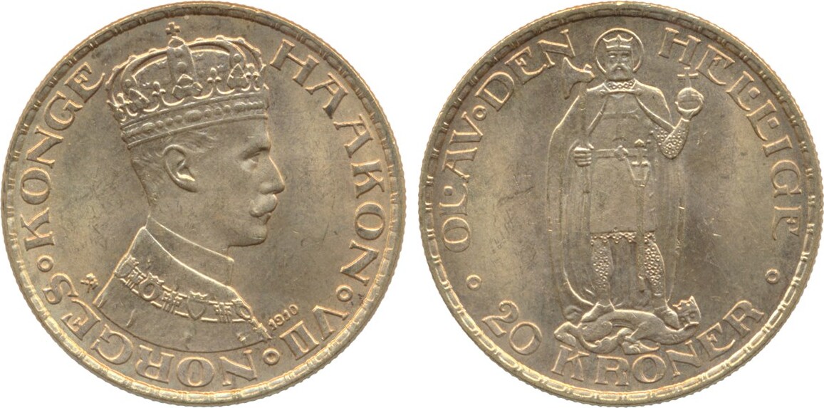 Mynter 20 Kroner 1910 Kv 01 | MA-Shops