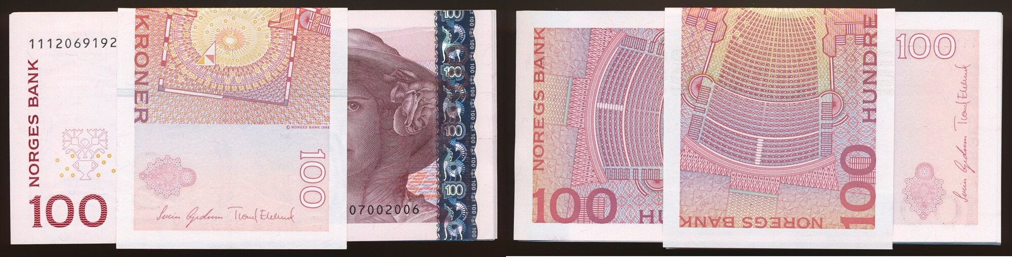 Sedler 100 Kroner 2006 Legg med Kv 0 (01) | MA-Shops