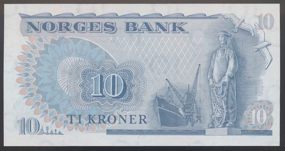 Sedler 10 Kroner 1977 QY Erstatning Kv 0 | MA-Shops