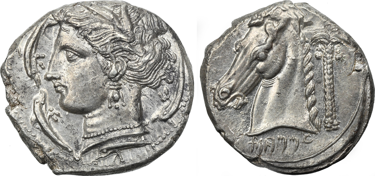Ca. 320 BC. Punic Sicily Tetradrachm vz | MA-Shops