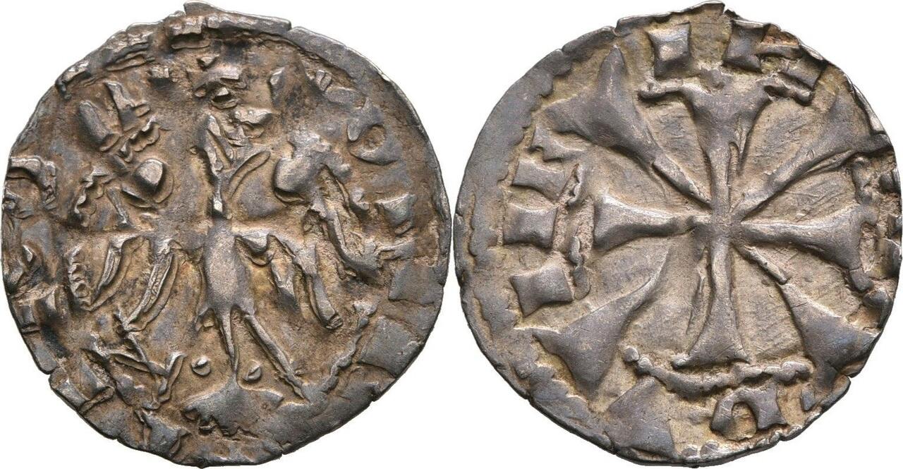 Tirol Meran Zwanziger (Kreuzer) o.J. Meinhard II. und seine Söhne 1274 ...