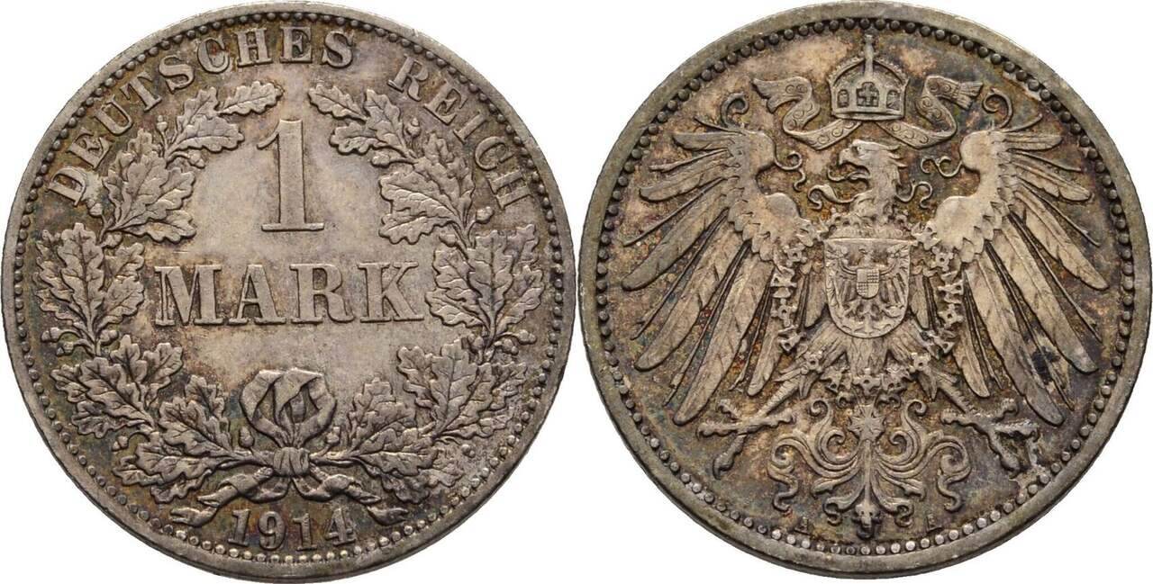 Deutsches Reich 1 Mark 1914 A ss | MA-Shops