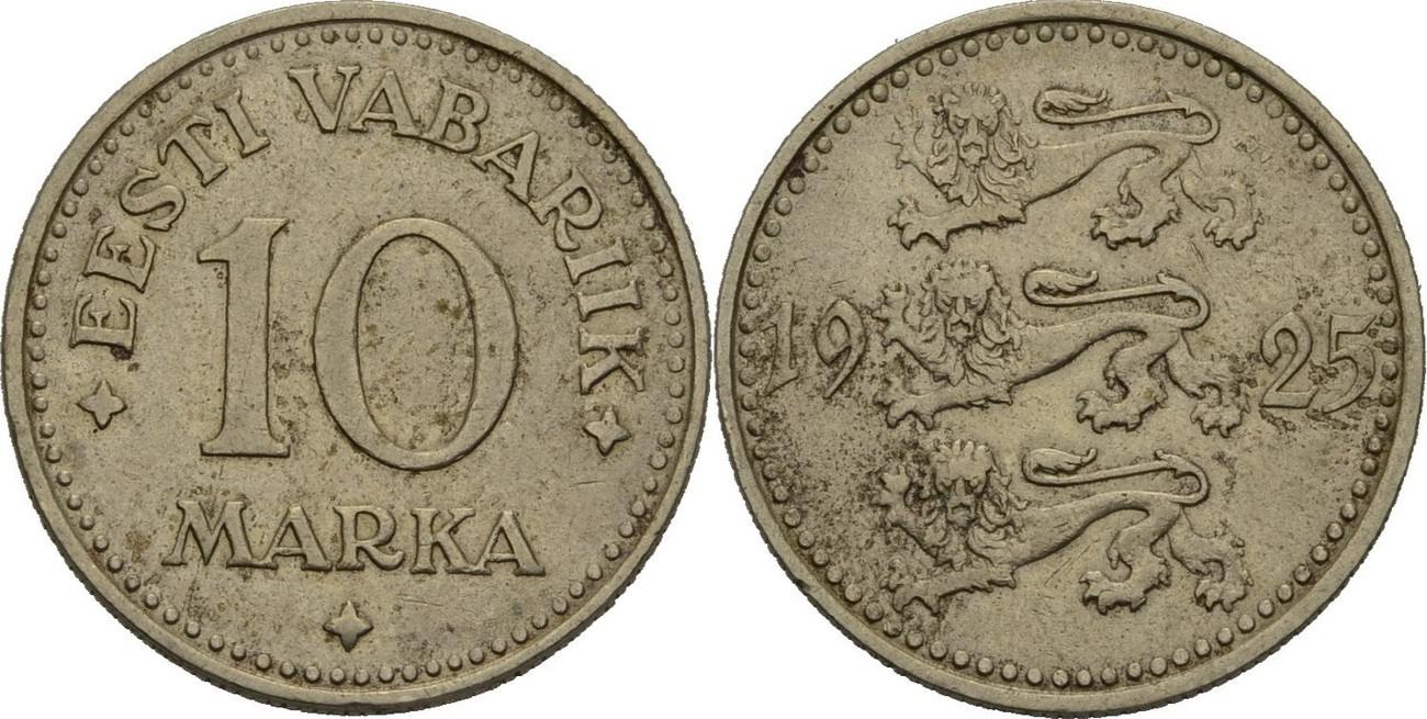 Estland 10 Marka 1925 ss | MA-Shops