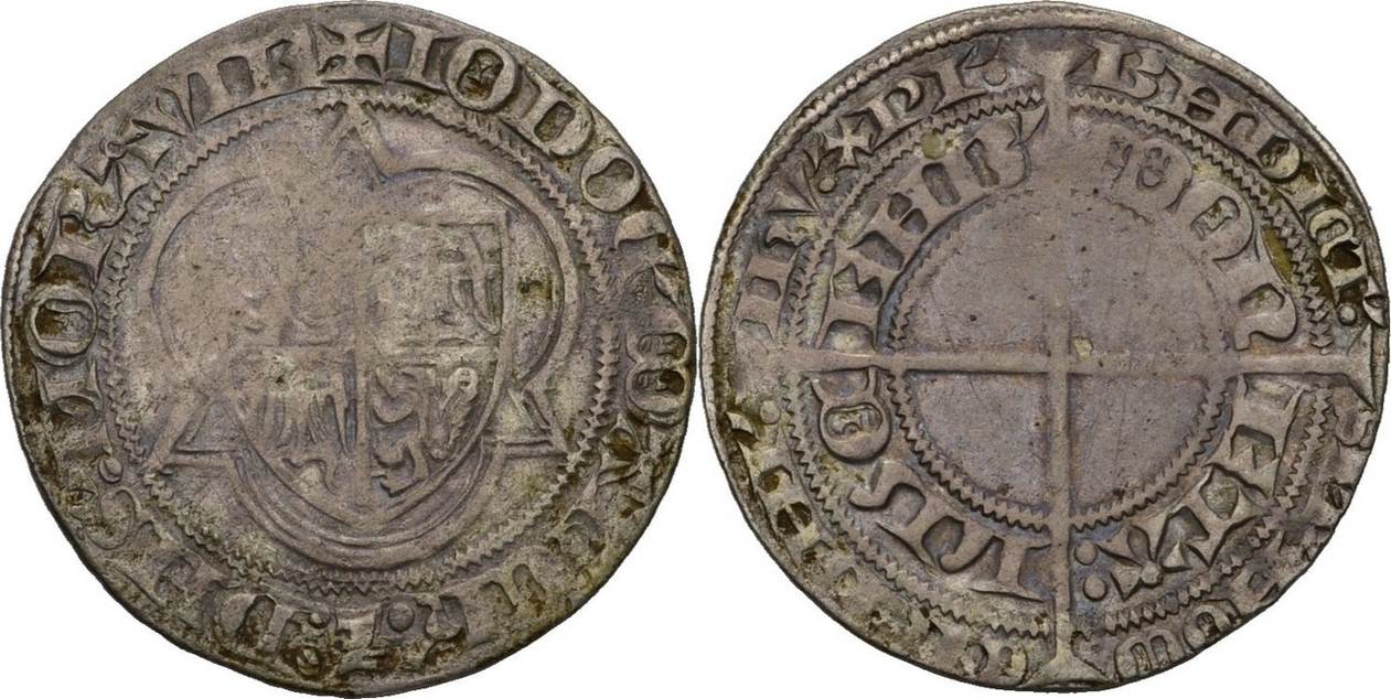 Luxemburg Gans Gros 1388-1397 Josse von Mähren, 1. Regierung, 1388-1402 ...