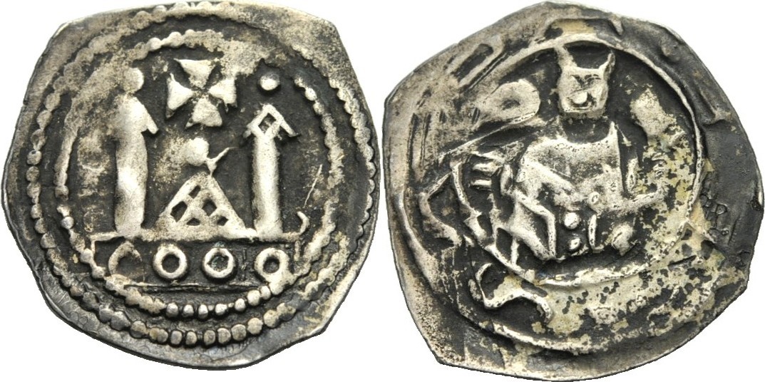 Austria Kärnten Friesach Pfennig 1170-1200 Adalbert II. von Böhmen 1168 ...