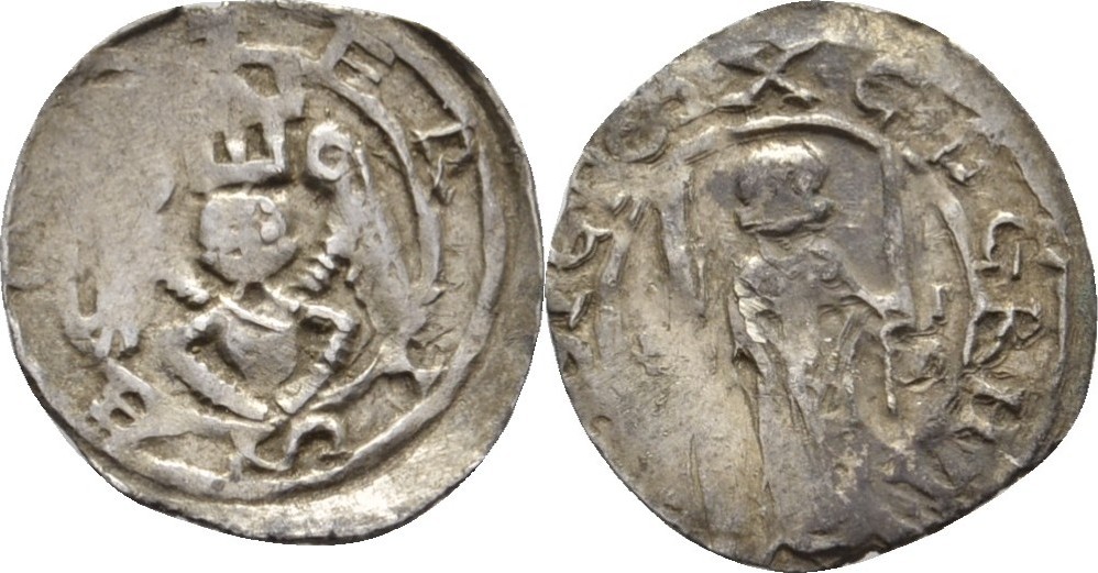 Kärnten Friesach Pfennig 1200-1246 Eberhard II. von Regensberg, 1200 ...