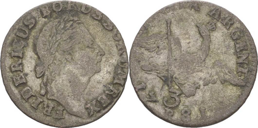 Preussen Schlesien Breslau 3 Kreuzer 1781 Friedrich II., 1740-1786 ss ...