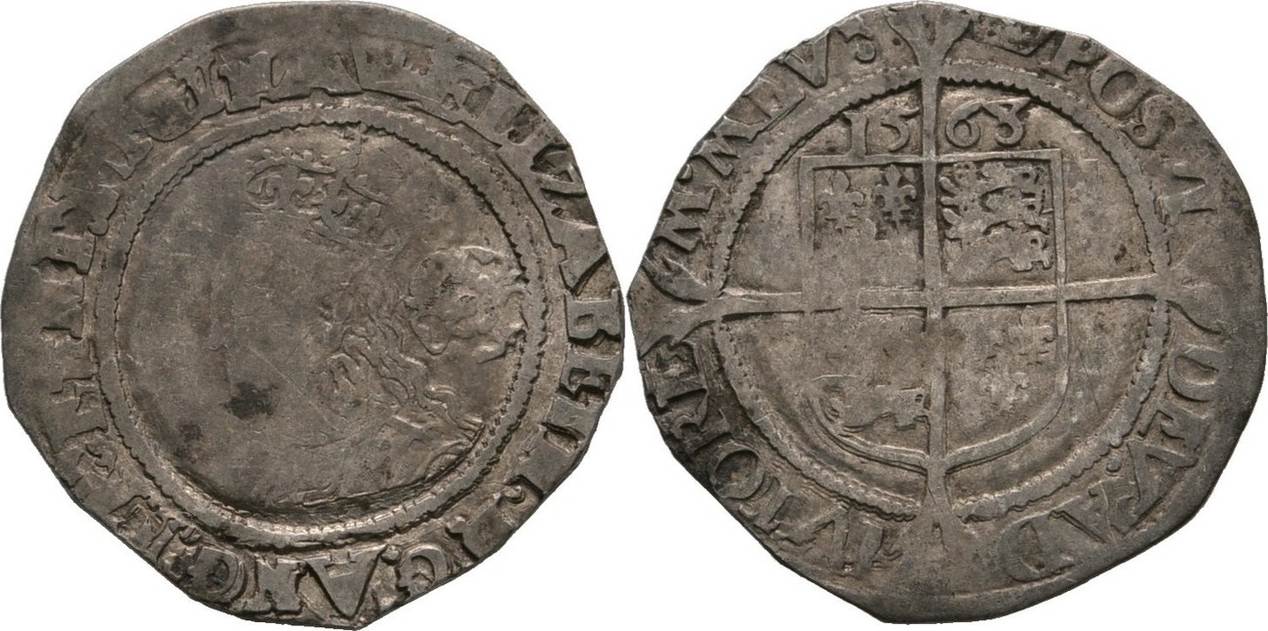 England 6 Pence 1563 Elisabeth I., 1558-1603 ss | MA-Shops