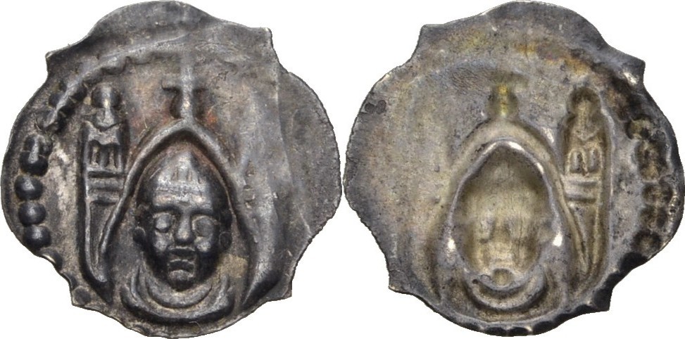 Schweiz Bistum Basel vierzipfliger Brakteat Berthold II. von Pfirt 1249 ...