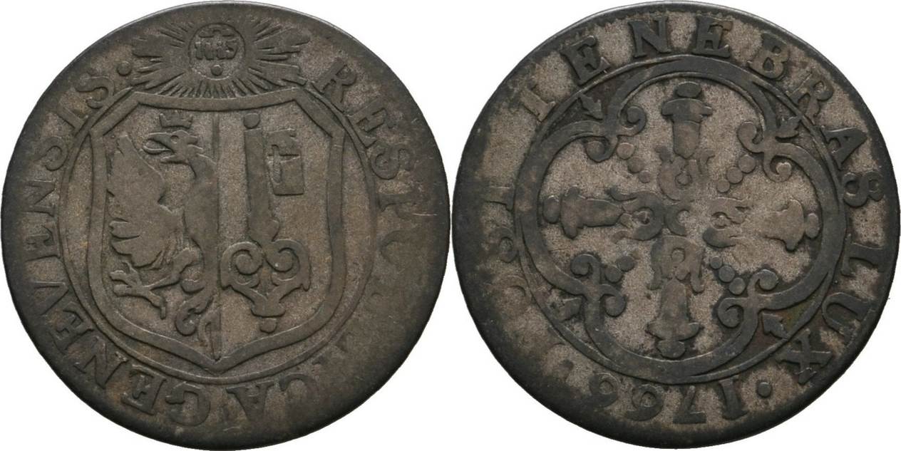 Schweiz Genf 3 Sols 1766 ss | MA-Shops