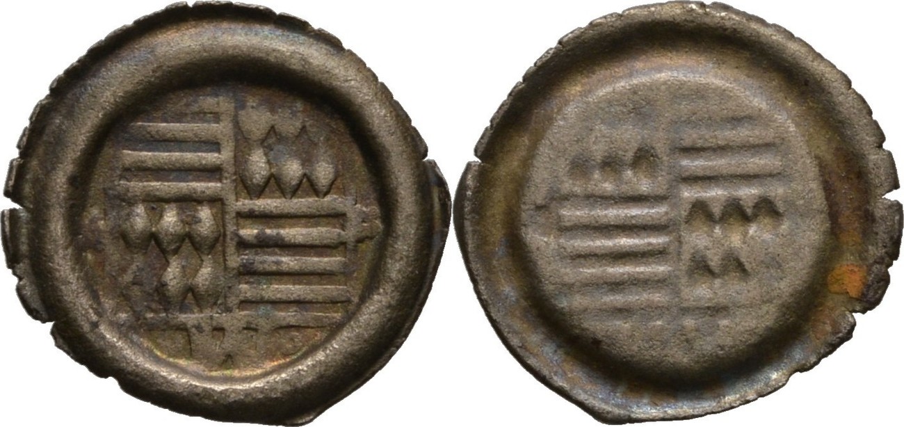 Mansfeld Hohlpfennig Günther IV., Ernst II., Hoyer VI., Gebhard VII ...