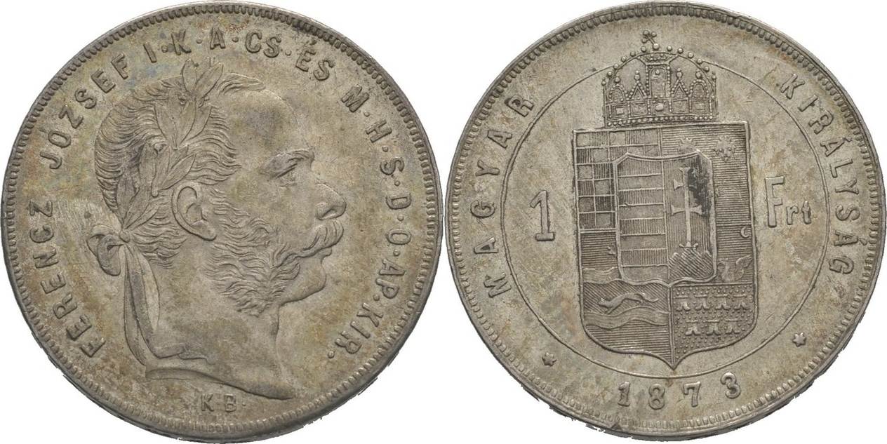 Österreich Ungarn Kremnitz Forint 1873 Franz Joseph, 1848-1916 Kratzer, vz | MA-Shops
