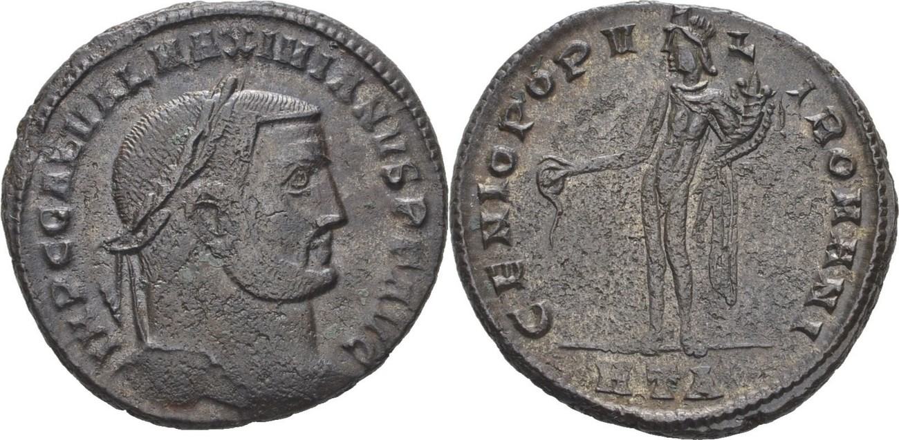 RÖMISCHE KAISERZEIT Heraclea Follis 308-309 Galerius Maximianus Caesar ...
