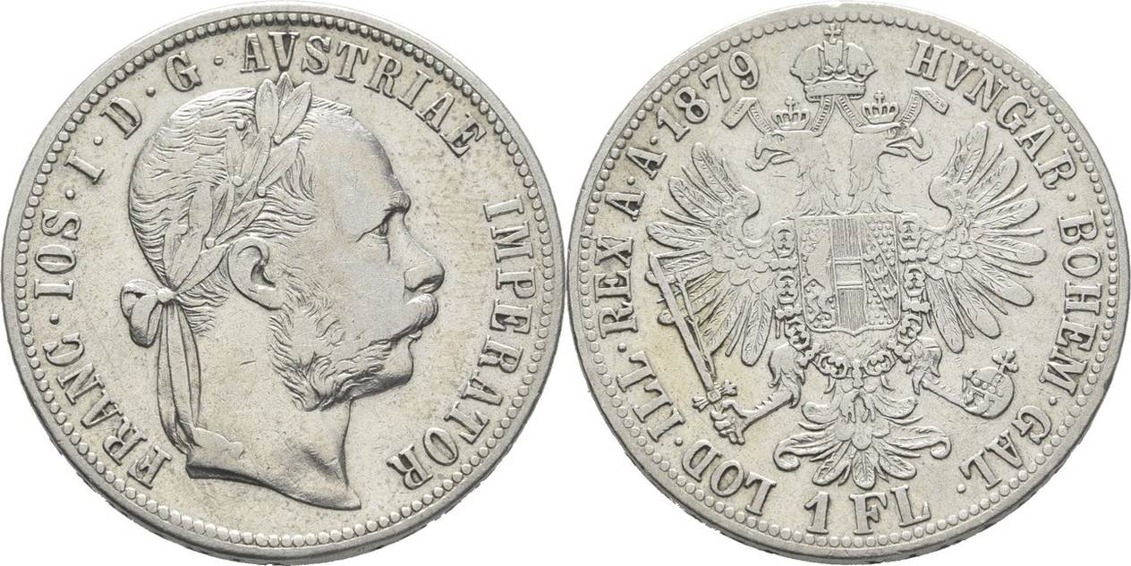 Österreich Ungarn Gulden 1879 Franz Joseph, 1848-1916 ss | MA-Shops