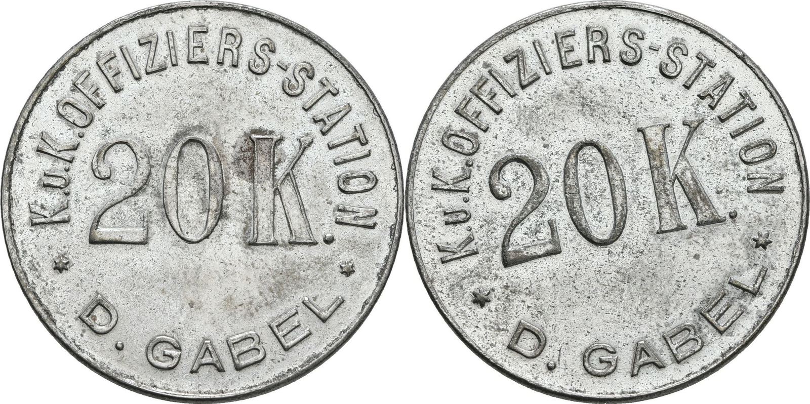 Österreich Ungarn Böhmen 20 Kreuzer 1915-1918 Deutsch-Gabel ...
