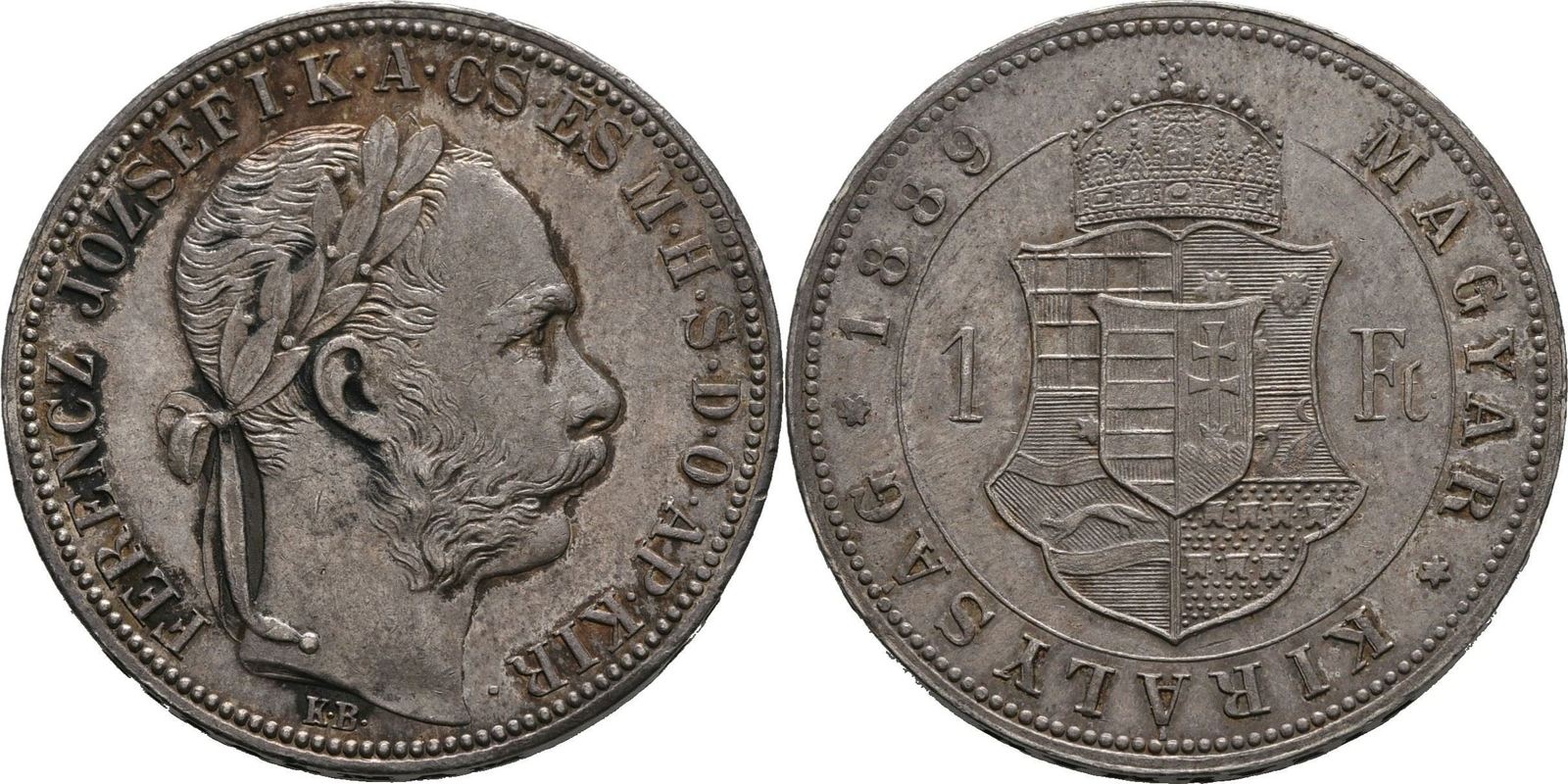 Österreich Ungarn Kremnitz Forint 1889 Franz Joseph, 1848-1916 fast Stempelglanz | MA-Shops