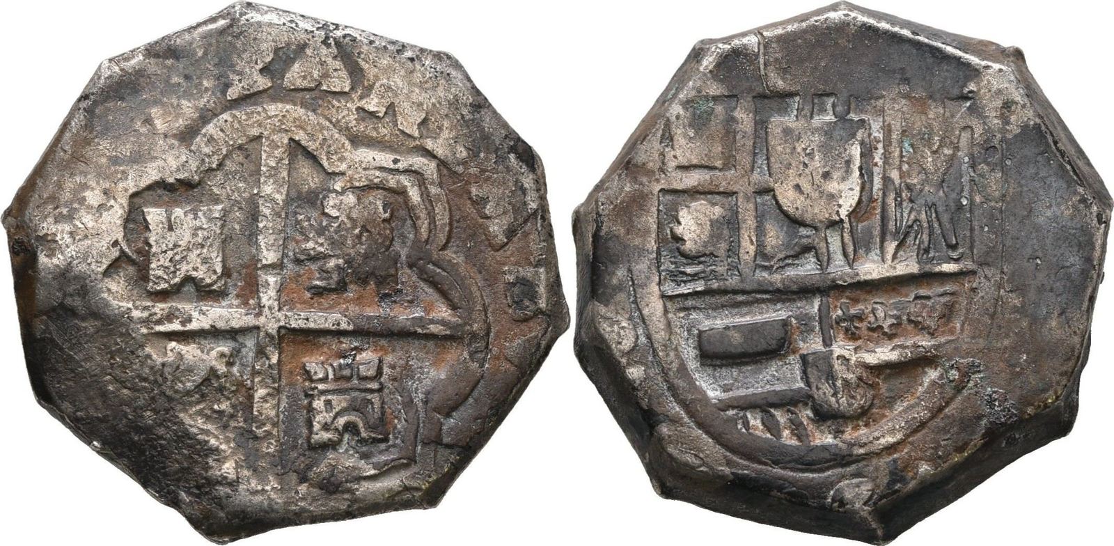 Spanien Mexico Potosi ? 4 Reales 1556-1665 ss | MA-Shops