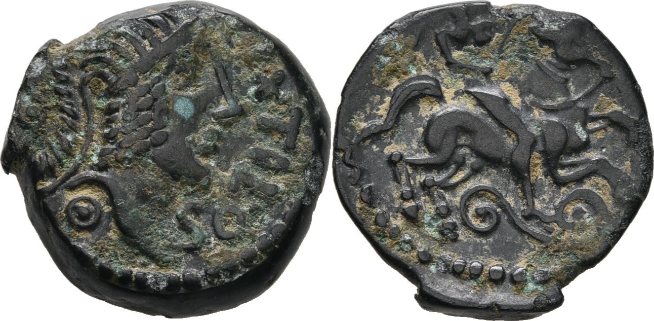 Kelten Gallien Carnutes Bronze 40-30 PIXTILOS ss | MA-Shops