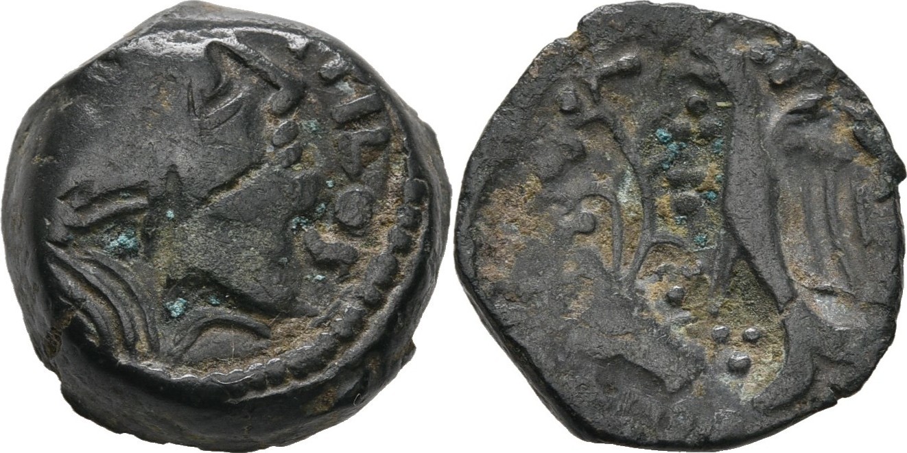 Kelten Gallien Carnutes Bronze 40-30 PIXTILOS ss | MA-Shops