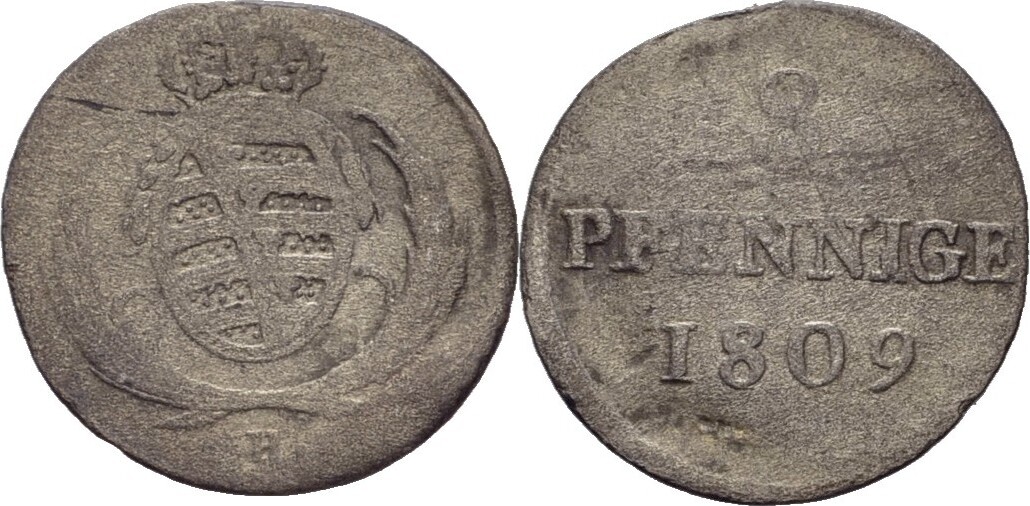 Sachsen Dresden 8 Pfennig 1809 Friedrich August III./I., 1763-1827 ss ...