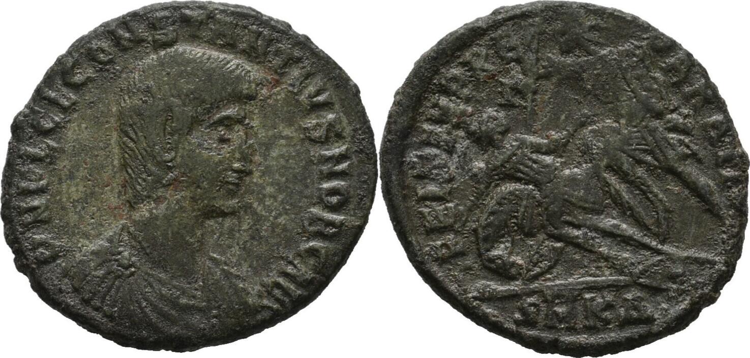 RÖMISCHE KAISERZEIT Cyzicus Follis 351-352 Constantius Gallus caesar ...