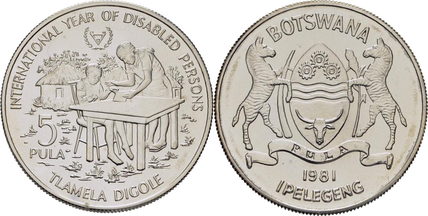 Botswana 5 Pula 1981 UNC | MA-Shops